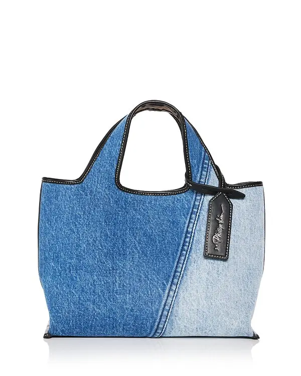 3.1 Phillip Lim We Are Ny Denim Mini Market Tote - Indigo