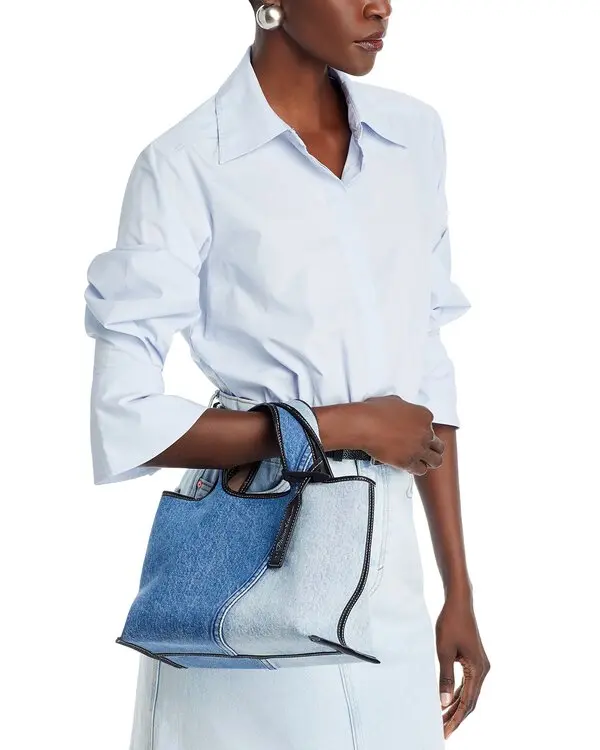 3.1 Phillip Lim We Are Ny Denim Mini Market Tote - Indigo