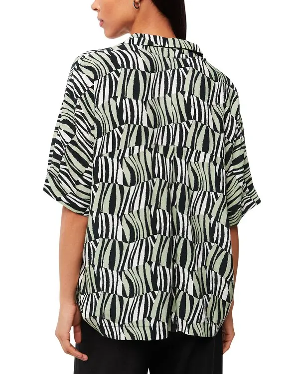 Whistles Checkerboard Tiger Boxy Shirt