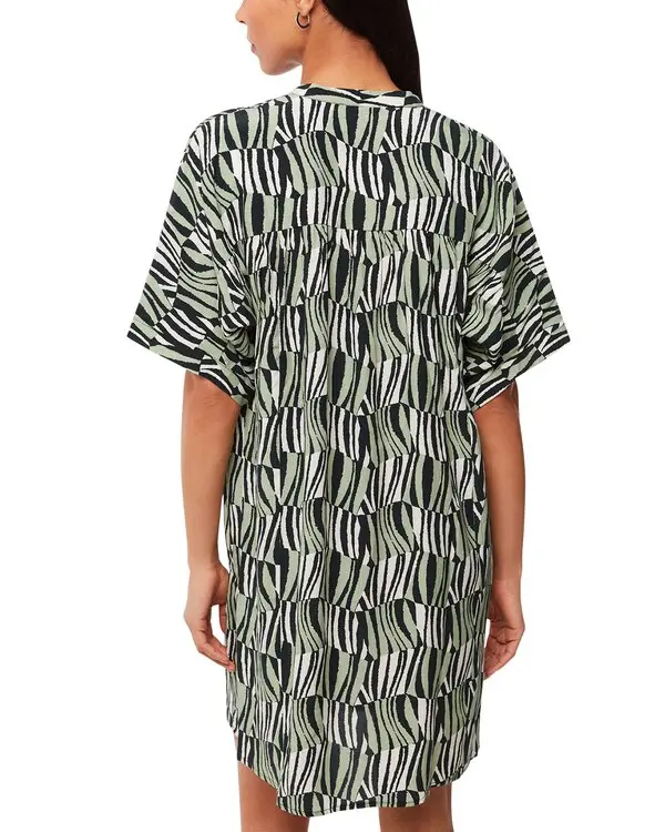 Whistles Checkerboard Tiger Print Dress