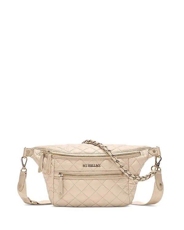 Mz Wallace Small Crosby Sling Bag - Buff/light Gold