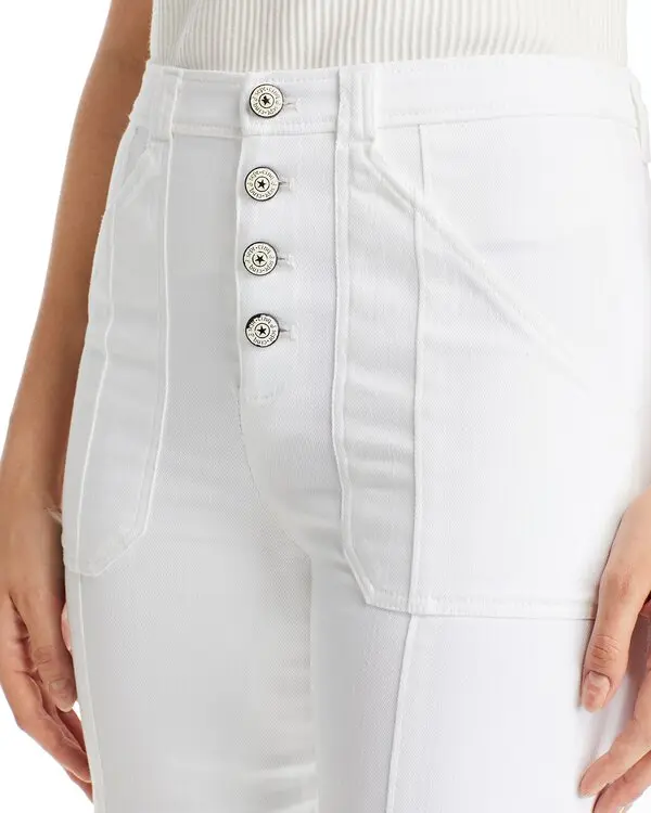 Cinq À Sept Benji Cropped Wide Leg Denim Pants