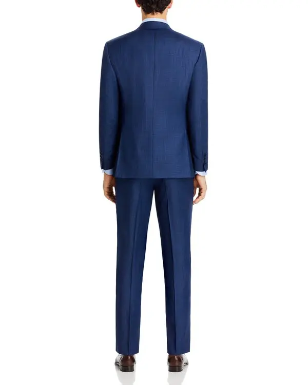 Canali Siena Screenweave Solid Regular Fit Suit - Navy