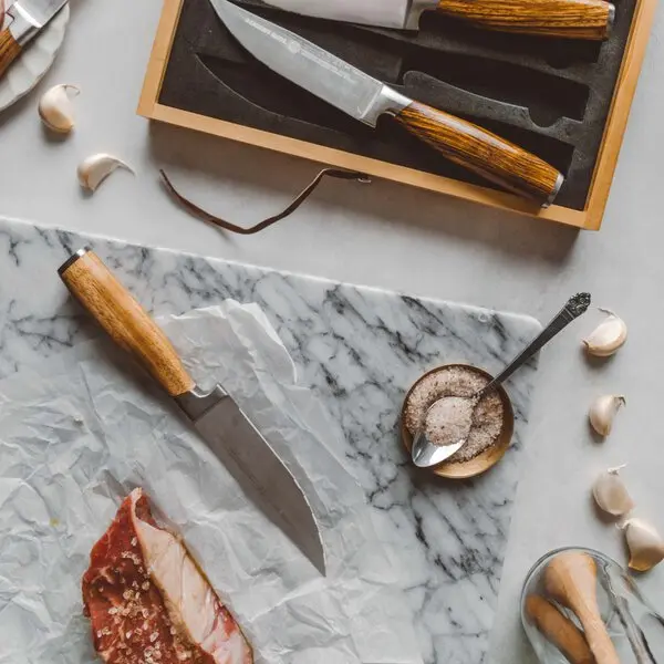 SCHMIDT BROTHERS Cutlery Zebra Wood 4-pc. Jumbo Steak Knife Set
