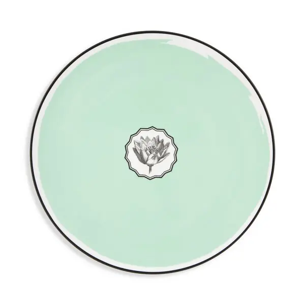 VISTA ALEGRE Herbariae Christian Lacroix Charger Plate - Green