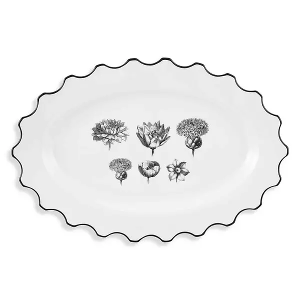 VISTA ALEGRE Herbariae Christian Lacroix Small Oval Platter - Multi