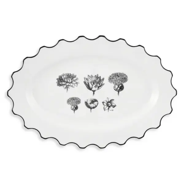 VISTA ALEGRE Herbariae Christian Lacroix Small Oval Platter