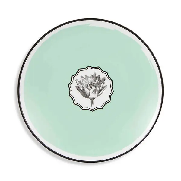 VISTA ALEGRE Herbariae Christian Lacroix Dessert Plate - Green