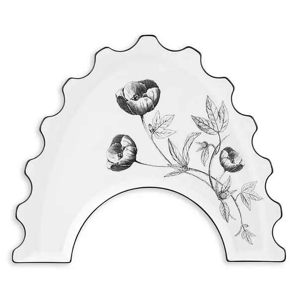 VISTA ALEGRE Vista Allegre Herbariae Christian Lacroix Half Moon Tray E - Multi
