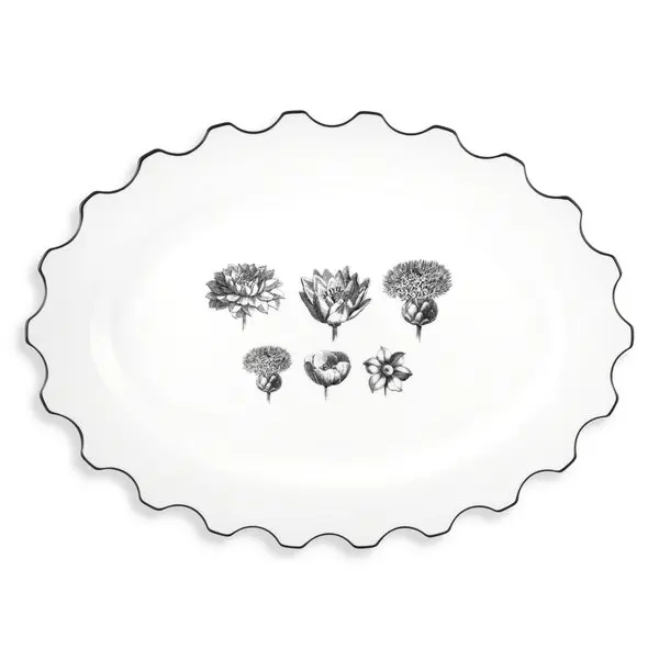 VISTA ALEGRE Herbariae Christian Lacroix Large Oval Platter