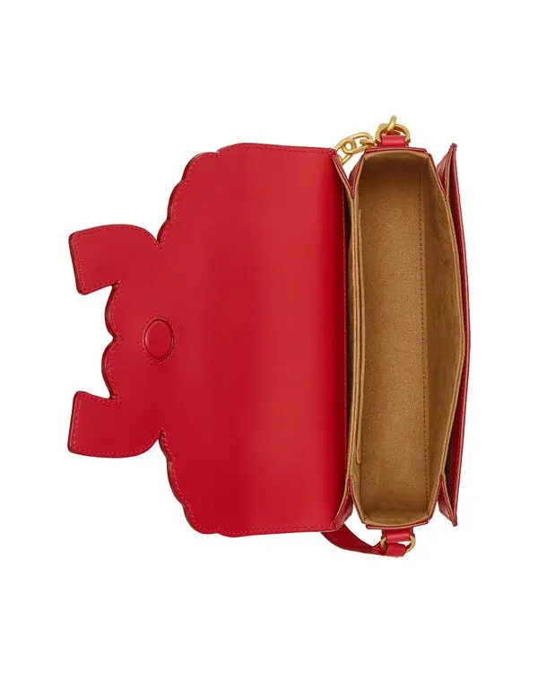 Mcm Himmel Maxi Honors Small Leather Crossbody - Candy Red