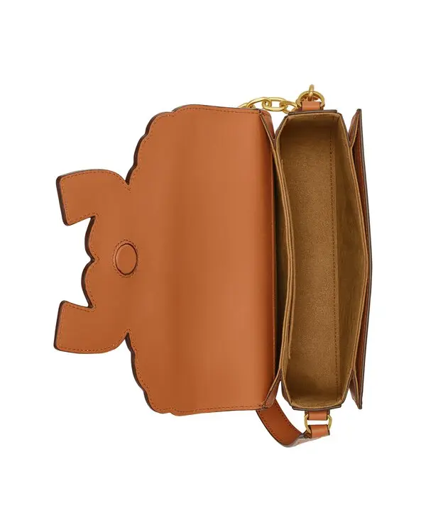 Mcm Himmel Maxi Honors Small Leather Crossbody - Terracotta