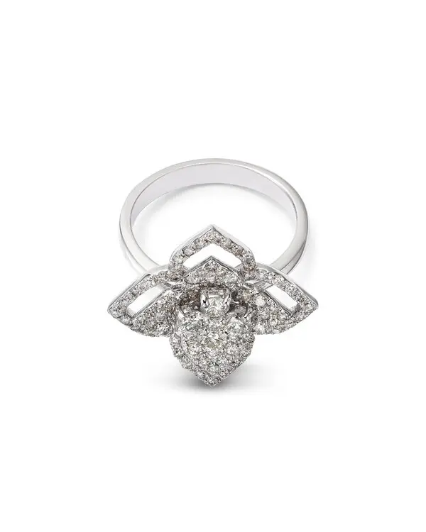 Bloomingdale'S Diamond Flower Ring In 14k Gold, 1.50 Tcw