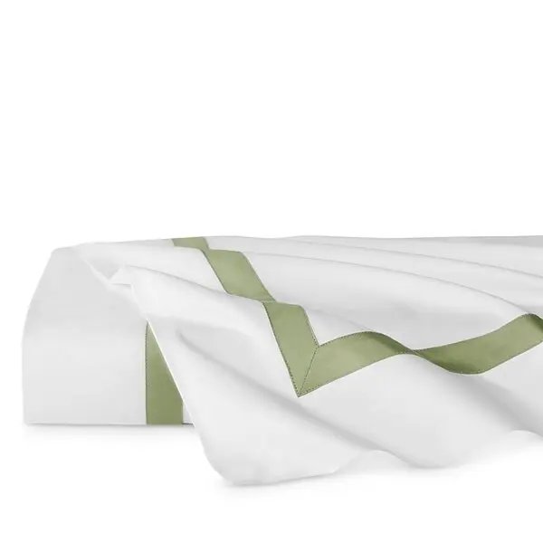 SFERRA Estate Flat Sheet, Full/queen - White/willow