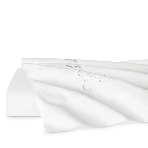SFERRA Catena Flat Sheet, Twin - White/luna