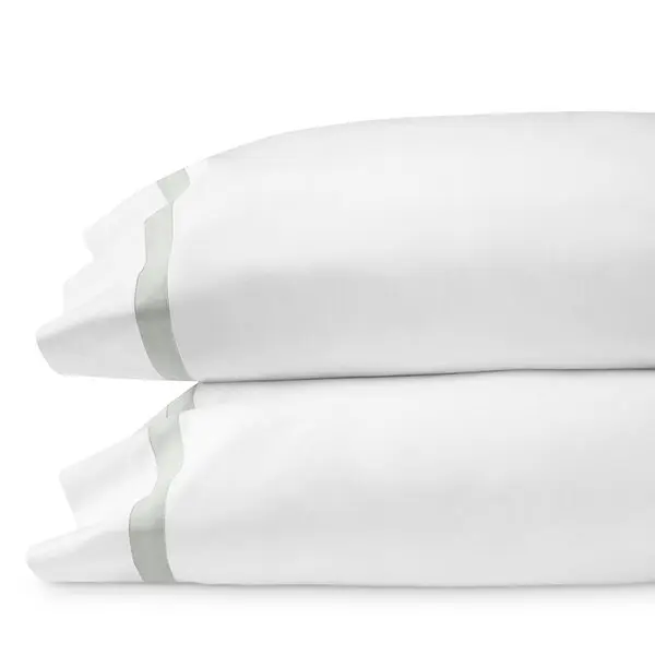 SFERRA Estate Pillowcase Set, Standard - White/sand