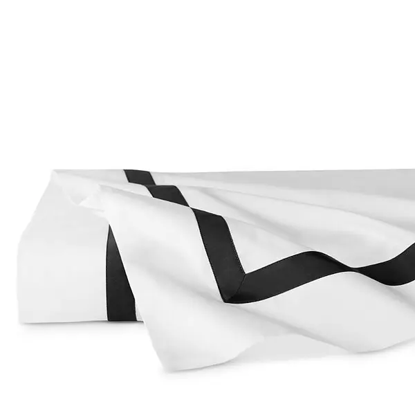 SFERRA Estate Flat Sheet, Twin - White/black