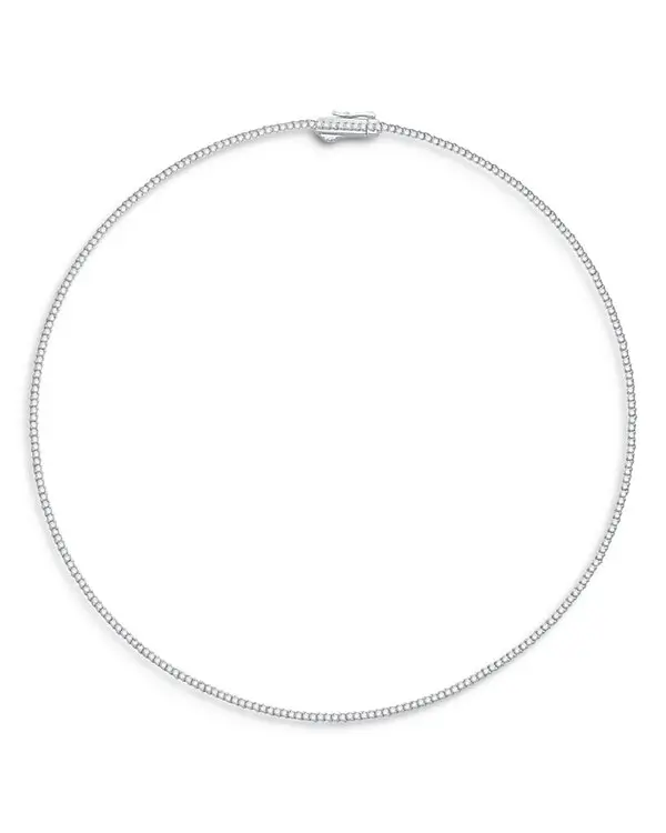 Bloomingdale'S Certified Diamond Tennis Necklace In 14k Gold, 3.0 Tcw - White