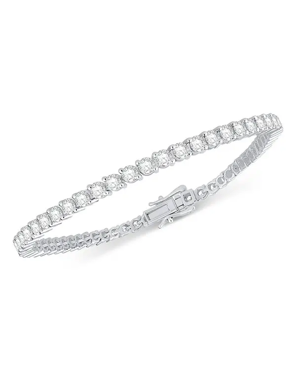 Bloomingdale'S Certified Diamond Tennis Bracelet 5.0 Tcw In 14k Gold - White