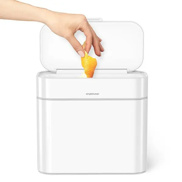 SIMPLEHUMAN 4 Liter Compost Caddy - White