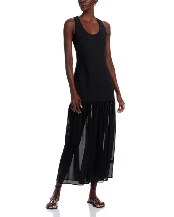 Wayf Eva Drop Waist Maxi Dress In Black - 80% Off | Editorialist
