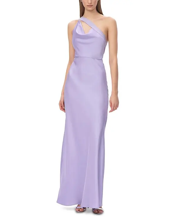 Herve Leger Vivian Satin Gown - Wisteria