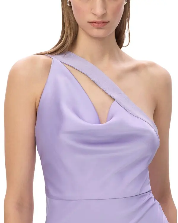 Herve Leger Vivian Satin Gown - Wisteria