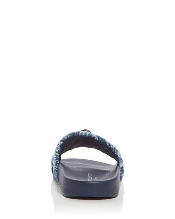 Kurt Geiger Meena Eagle Quilted Slide Sandals