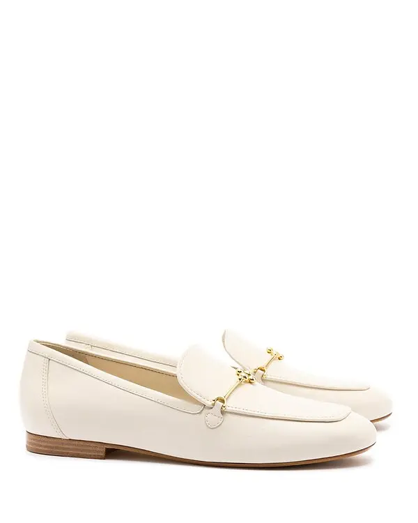 Larroude Katherine Hardware Loafer Flats - Ivory