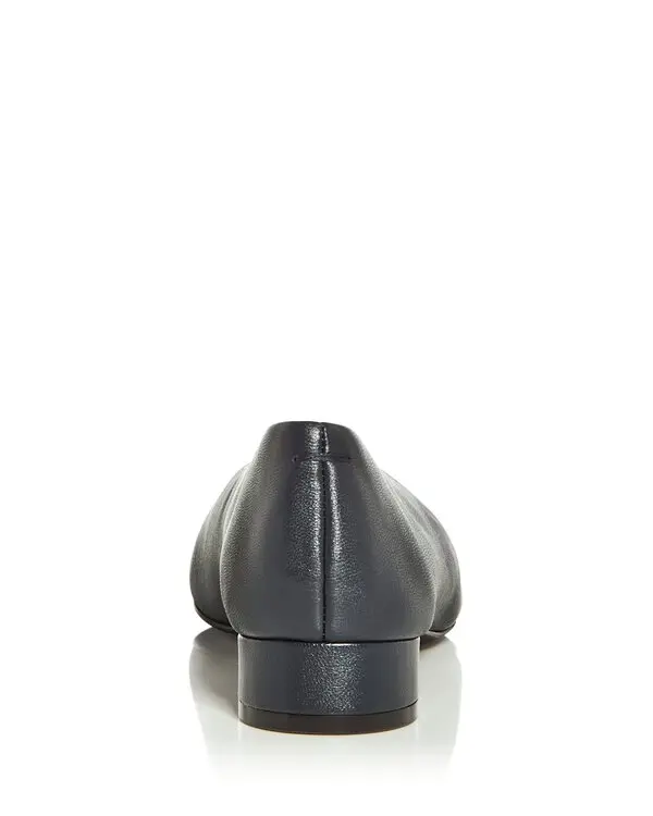 Jeffrey Campbell Trustee Round Toe Flats - Navy