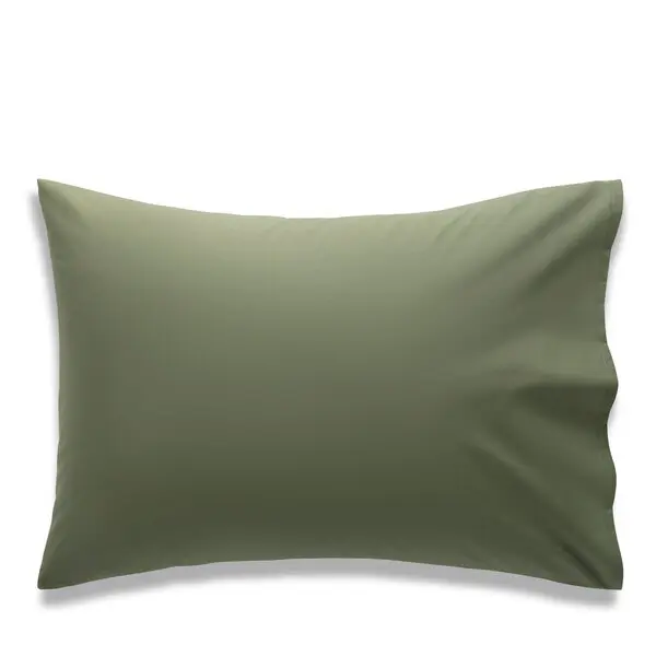 BROOKLINEN Classic Percale King Pillowcase Set - Fresh Moss