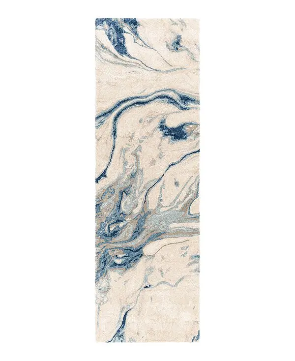 SURYA Kavita 18415 Runner Area Rug, 2'6 X 8 - Navy