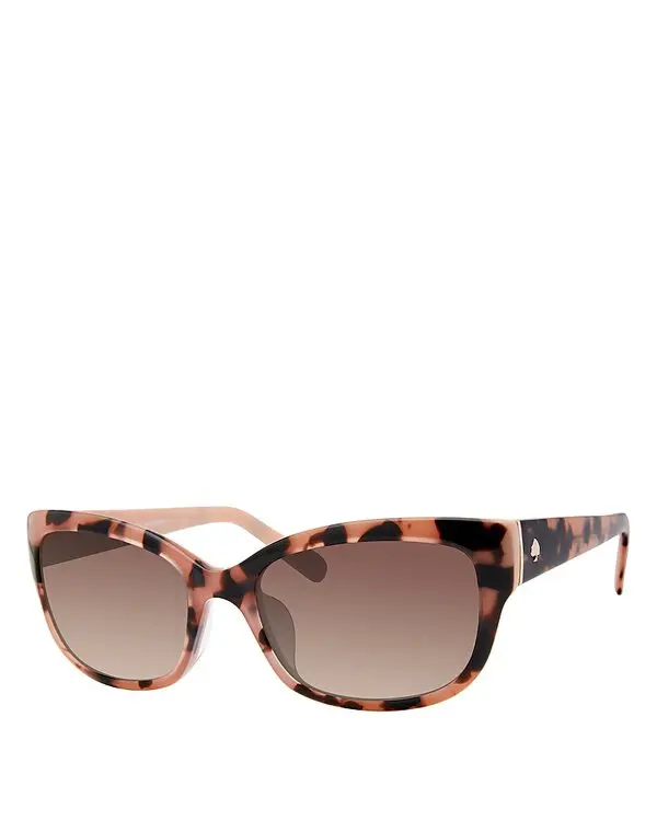 Kate Spade New York Johanna 53mm Rectangular Sunglasses - Pink/brown Gradient