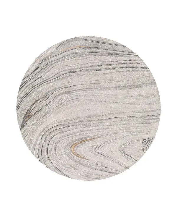 SURYA Kavita 23252 Round Area Rug, 8' X 8 - Silver