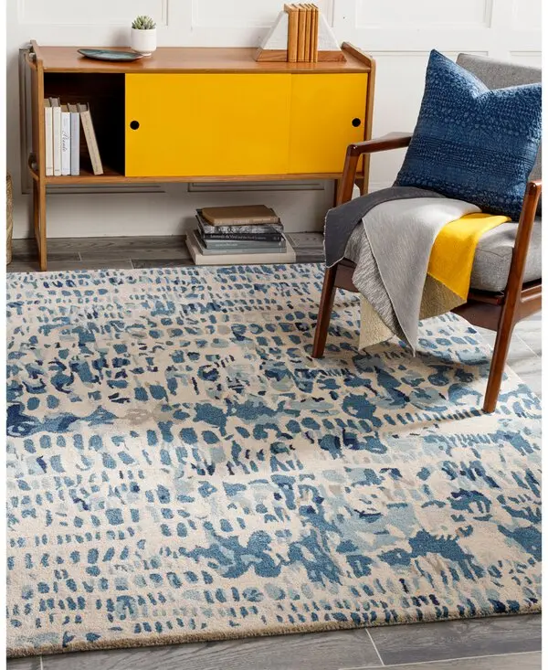SURYA Kavita 33061 Area Rug, 8' X 10 - Navy