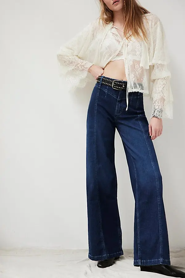 Free People We The Free Libre Wide-leg Jeans - Lock And Key