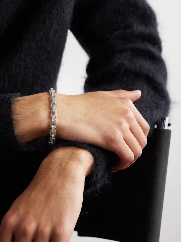 Shay 18-karat White Gold Diamond Link Bracelet