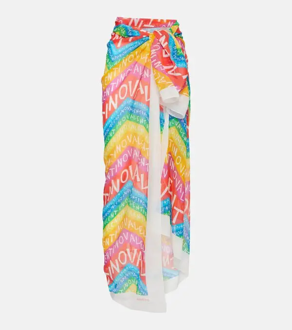 Valentino Garavani Chevron 24 Beach Cover-up - Multicoloured
