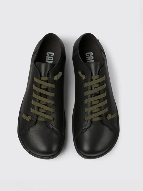 Camper Lace-up Leather Sneakers - Black