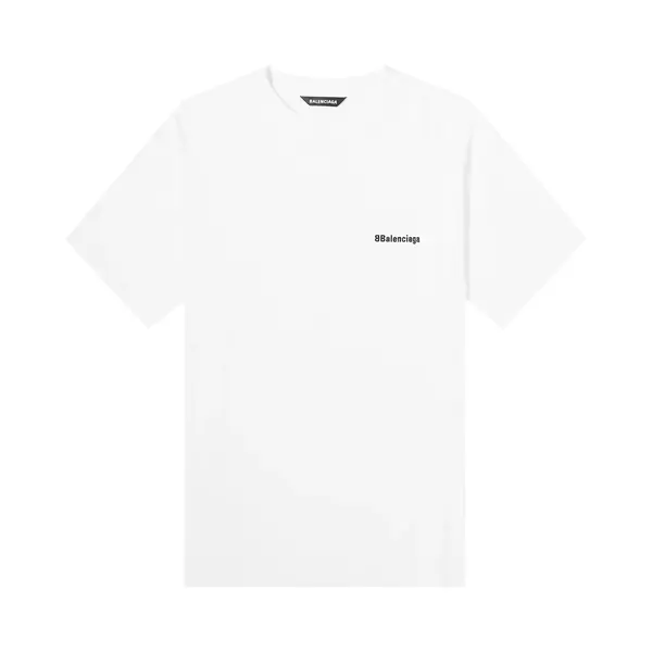 Balenciaga Corporate Logo T-shirt - White