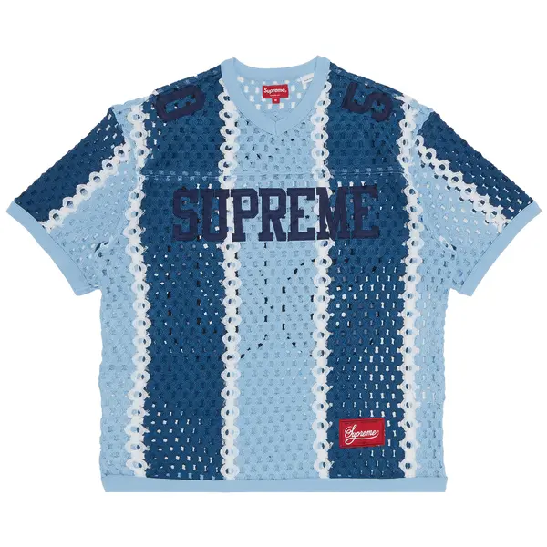 Supreme Crochet Football Jersey - Blue