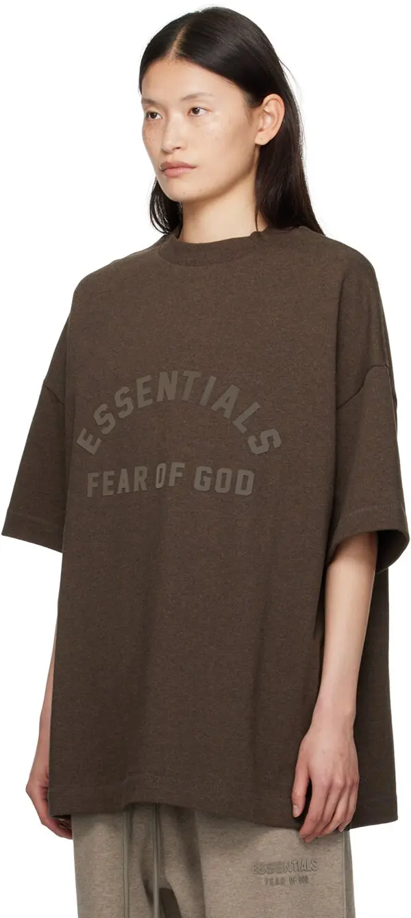 Fear Of God Bonded T-Shirt Heather Wood 9% Off Editorialist