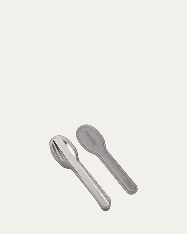 Prada X Black %2b Blum Stainless Steel Travel Utensils