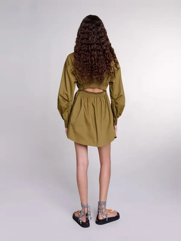 Maje Cutaway Wrap Dress