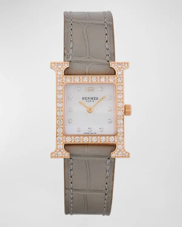 Hermès Heure H Watch - Rose Gold