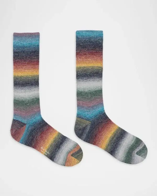 Paul Smith Signature Ombre Stripe Crew Socks - Multi