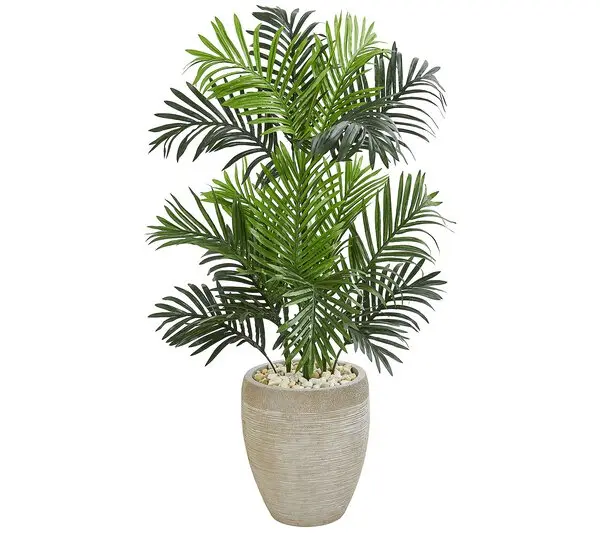 NEARLY NATURAL Paradise Palm Artificial Tree In Planter - One-color