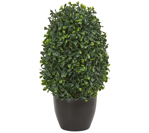 NEARLY NATURAL 13' Boxwood Topiary Uv Resistant - One-color