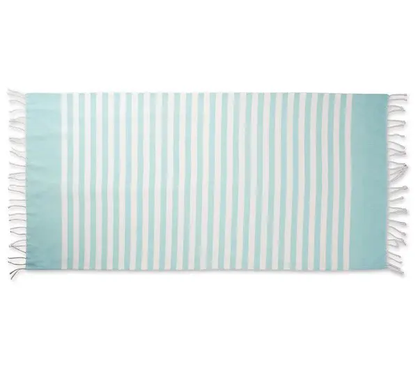 DESIGN IMPORTS 1' Stripe Fouta Throw/towel - One-color