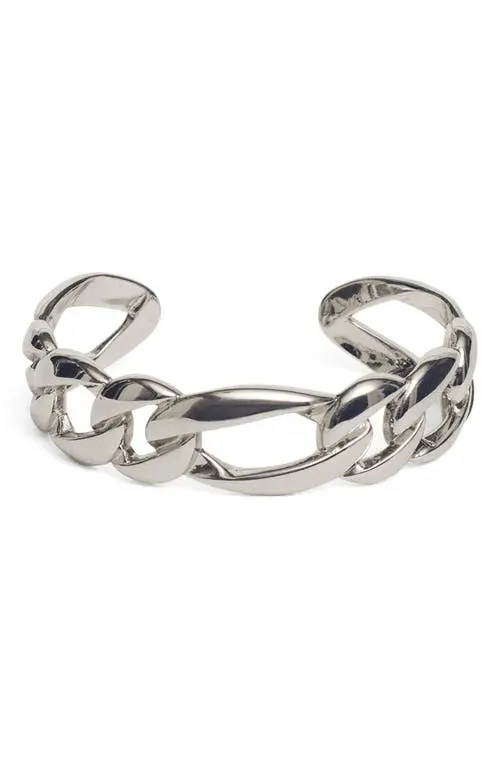 Mango Frozen Chain Link Bracelet - Silver